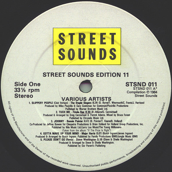 Various ‎– Street Sounds Edition