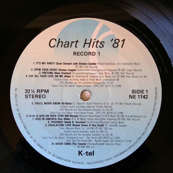 Various ‎– Chart Hits 81 Volume