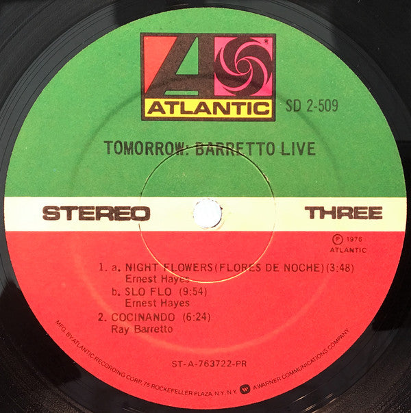 Ray Barretto ‎– Tomorrow: Barretto Live