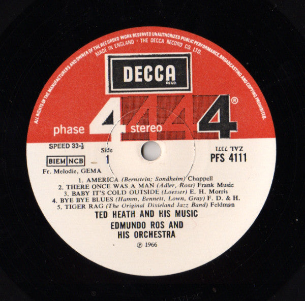 Ted Heath And His Music / Edmundo Ros & His Orchestra ‎– Heath Vs. Ros