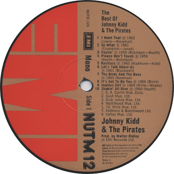 Johnny Kidd & The Pirates ‎– The Best Of Johnny Kidd And The Pirates
