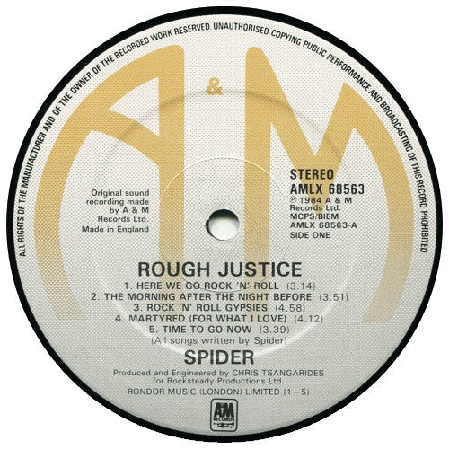 Spider ‎– Rough Justice