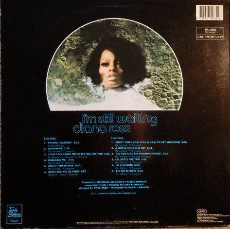 Diana Ross ‎– I'm Still Waiting