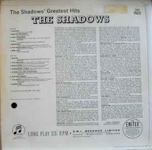 More Images The Shadows ‎– The Shadows' Greatest Hits